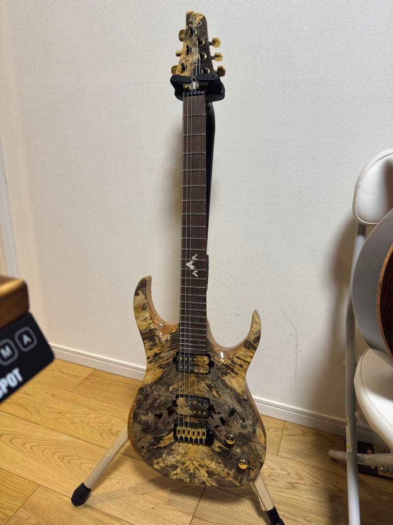 ギター sahana guitars buckeye burl