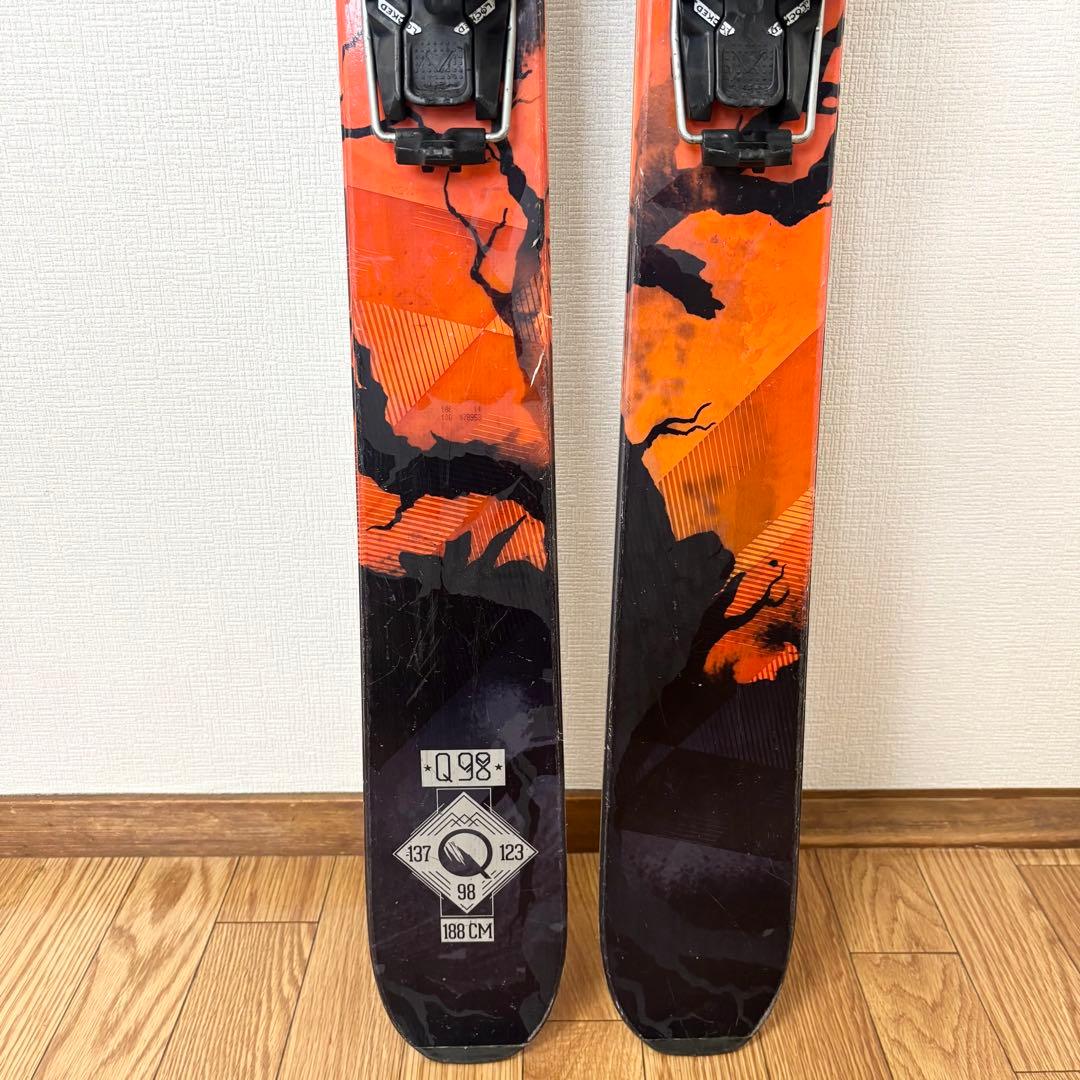 サロモン SALOMON 山スキー Q98 188cm
