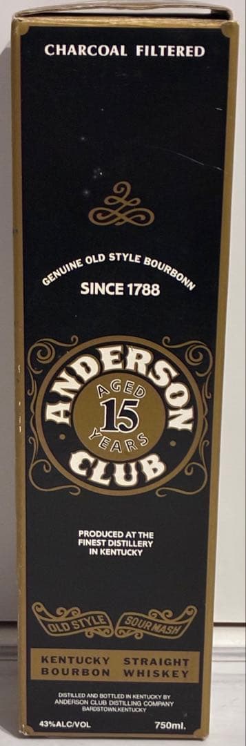 ANDERSON CLUB 15年 バーボンウイスキー 750ml