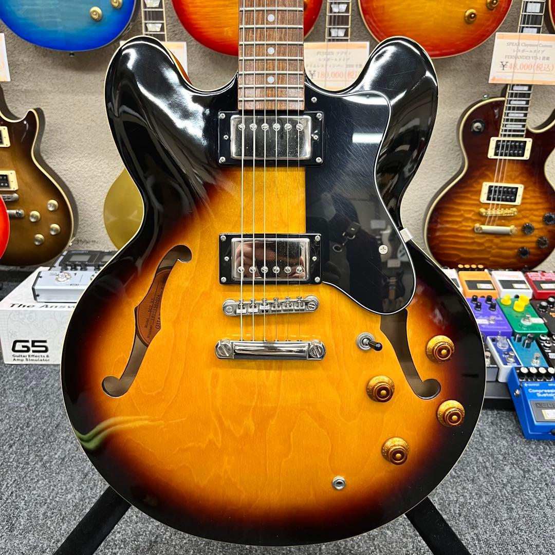 【11457】Epiphone DOT VS サンバースト ES-335 タイプ