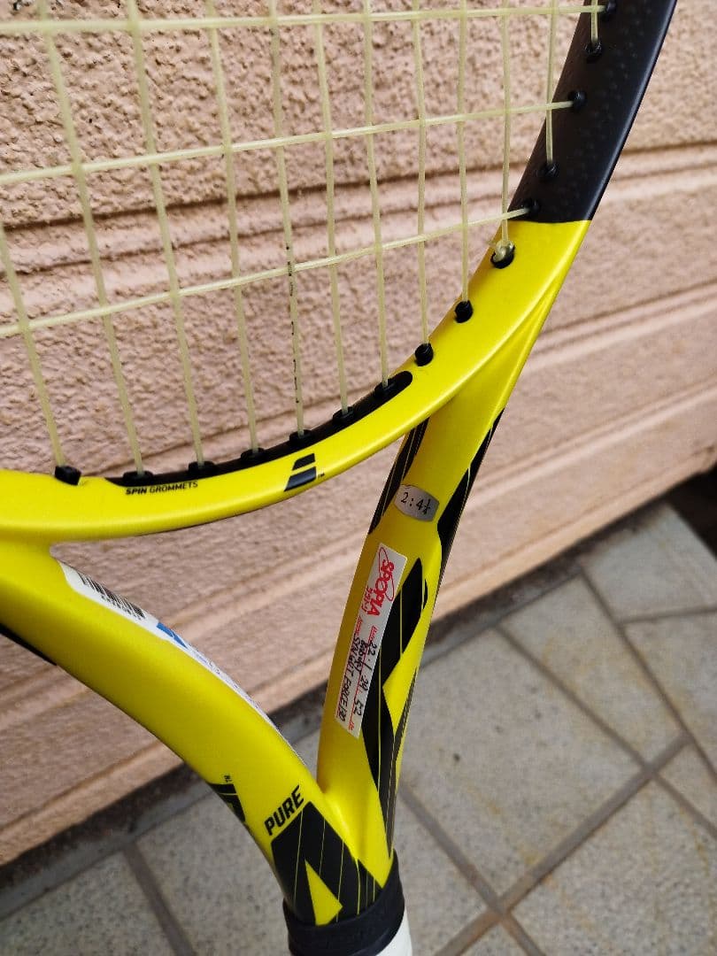 Babolat PURE AERO テニスラケット G2 イエロー ブラック