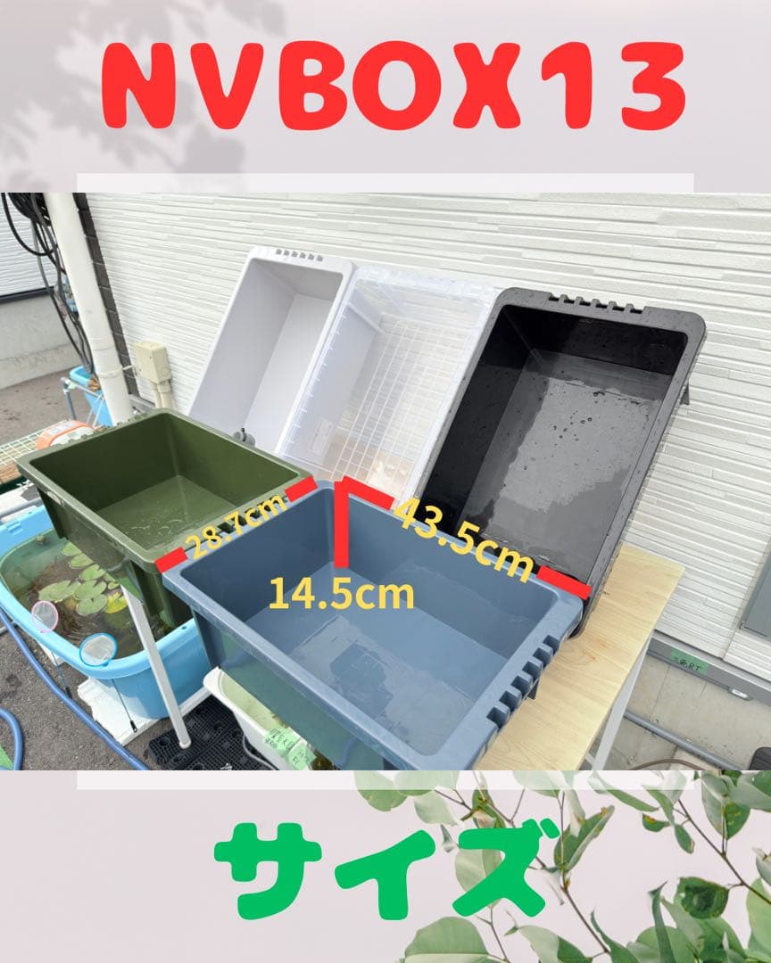 ★お買い得★NVBOX13 オーバーフロー容器 5個セットメダカ飼育 めだか