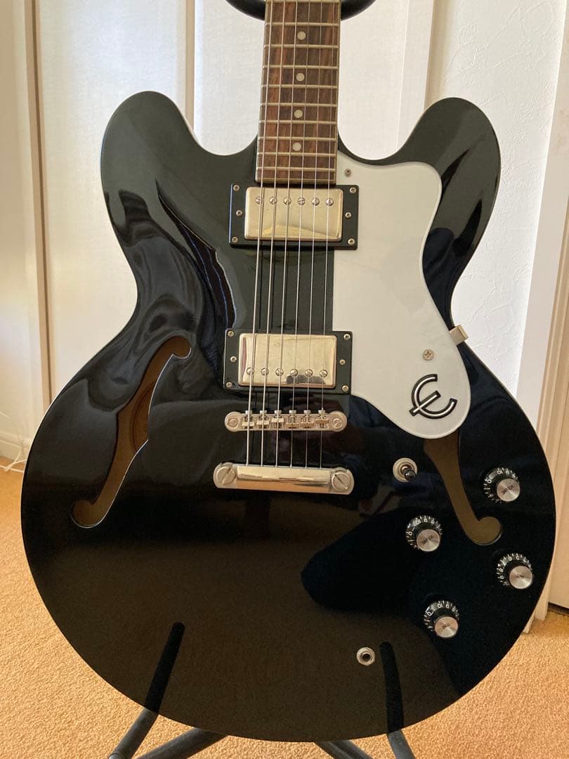 【値下げ！】Epiphone Dot e ブラックパール