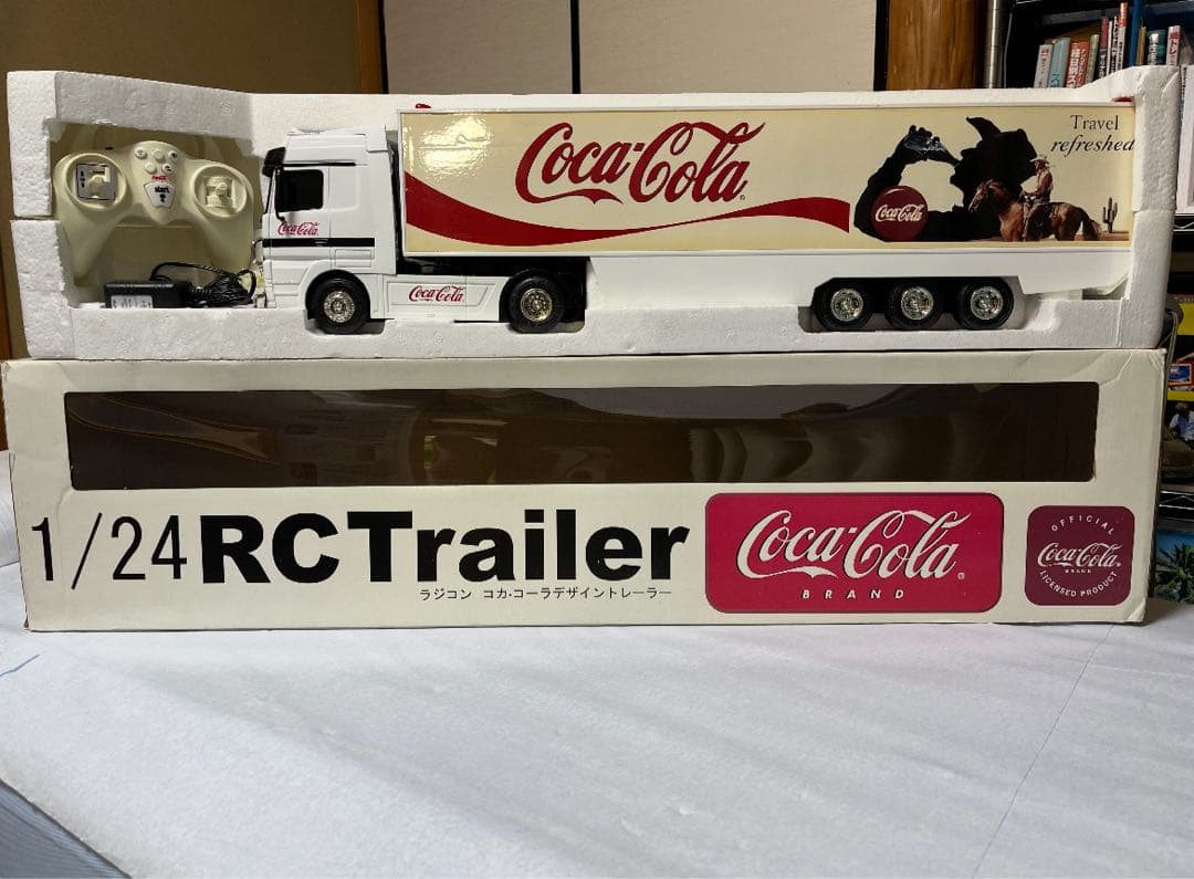 RC Coca-Cola仕様 メルセデスベンツトレーラーアクトロス（1/24）