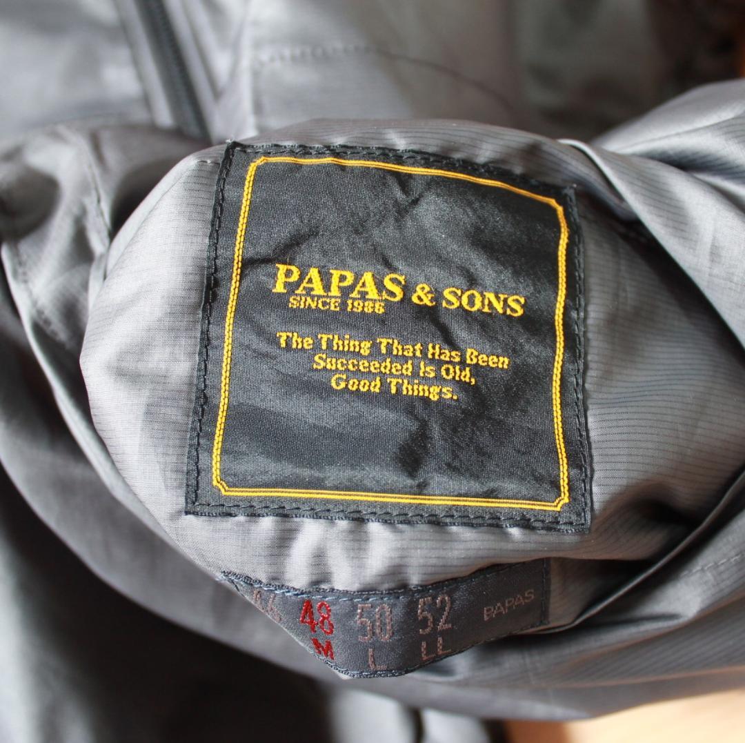papas パパス papas&sons リバーシブルブルゾン 中綿入りブルゾン