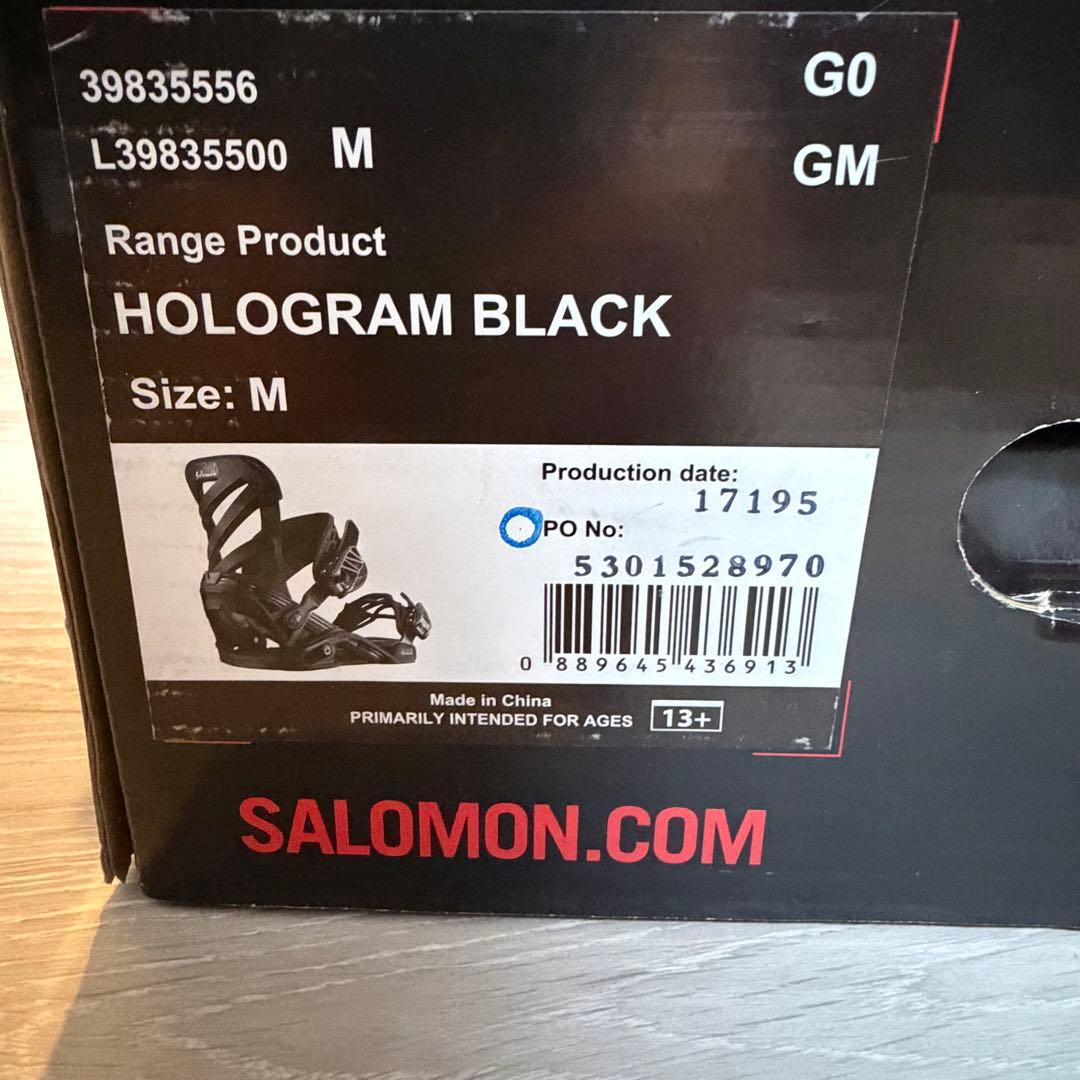 Salomon hologram スノーボード ビンディング ブラック Mサイズ