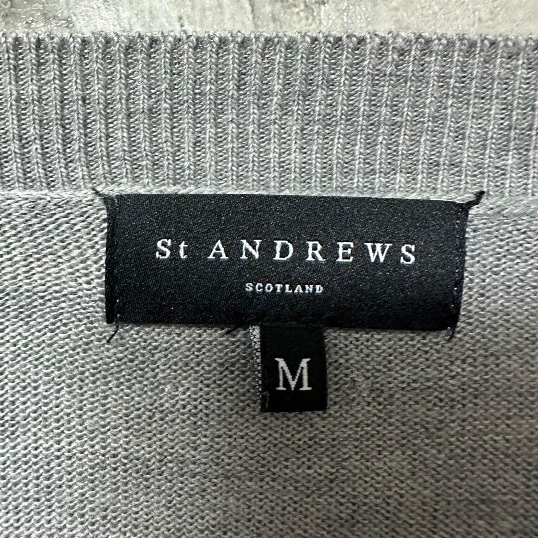 【超人気◎】St ANDREWS　ウールニット　ワッペン　美品　完売モデル◎