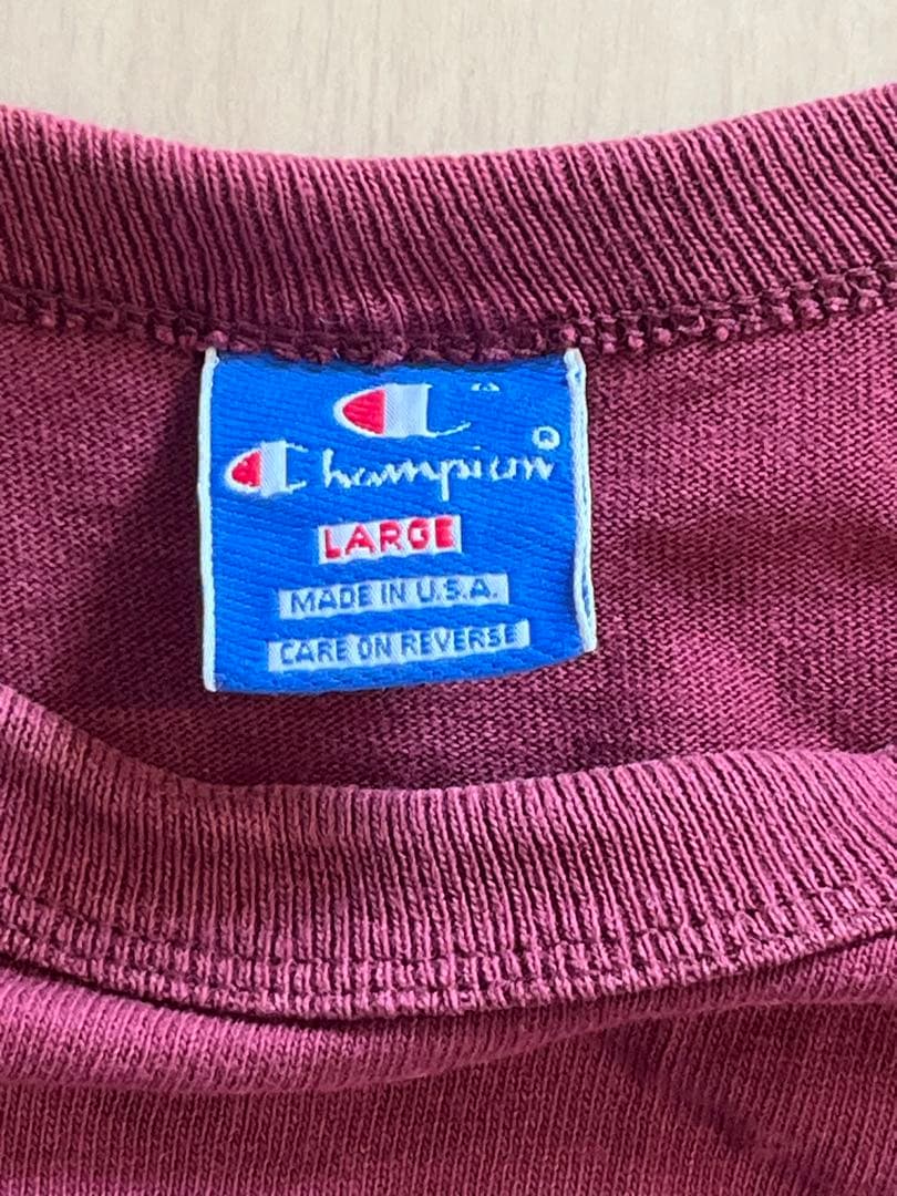 【希少】80s 4段 両面 Champion ヴィンテージ カレッジ　Tシャツ