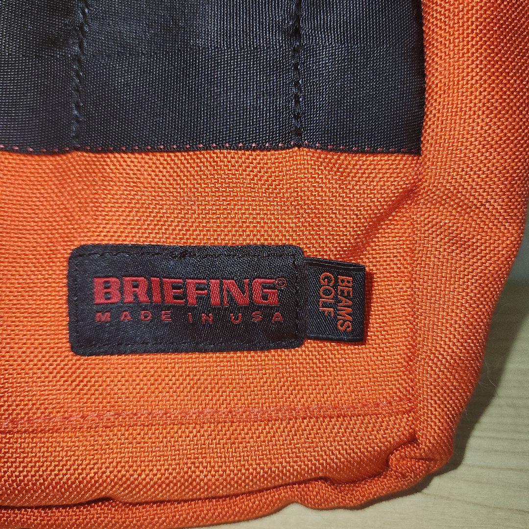 限定品　BRIEFINGxBEAMS GOLF カートバッグ オレンジ