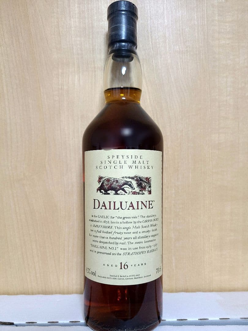 ダルユーイン 16年 スペイサイド 花と動物シリーズ 700ml 43%