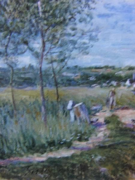 Alfred Sisley、シャンパーニュ近く、希少画集画、新品高級額
