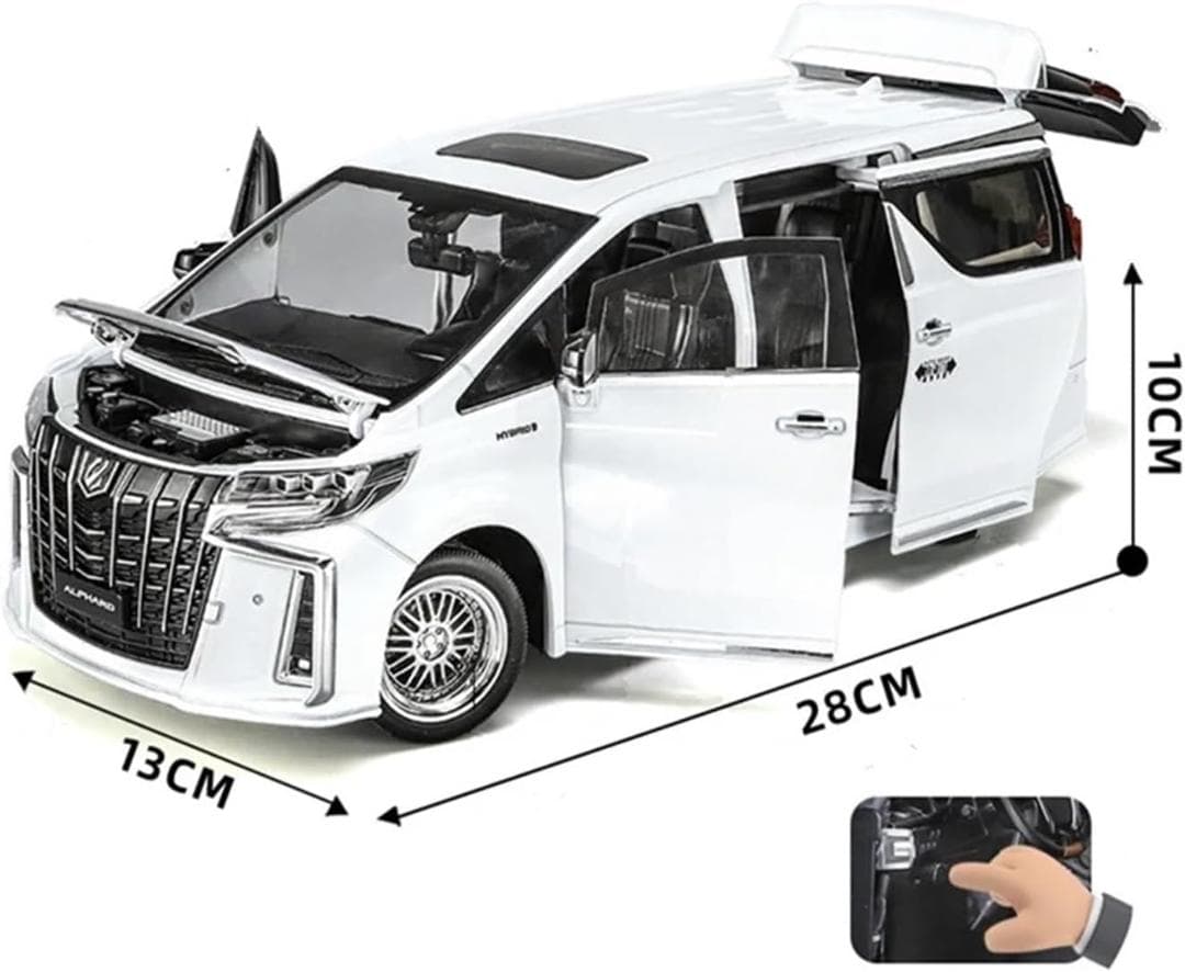 1/18 トヨタ アルファード ブラック サウンド＆ライト ダイキャストミニカー