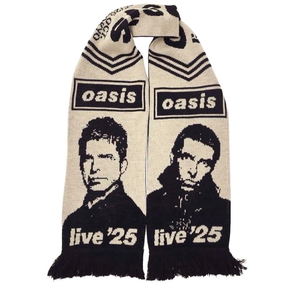 oasis live '25 フットボールスカーフ マフラー　adidas