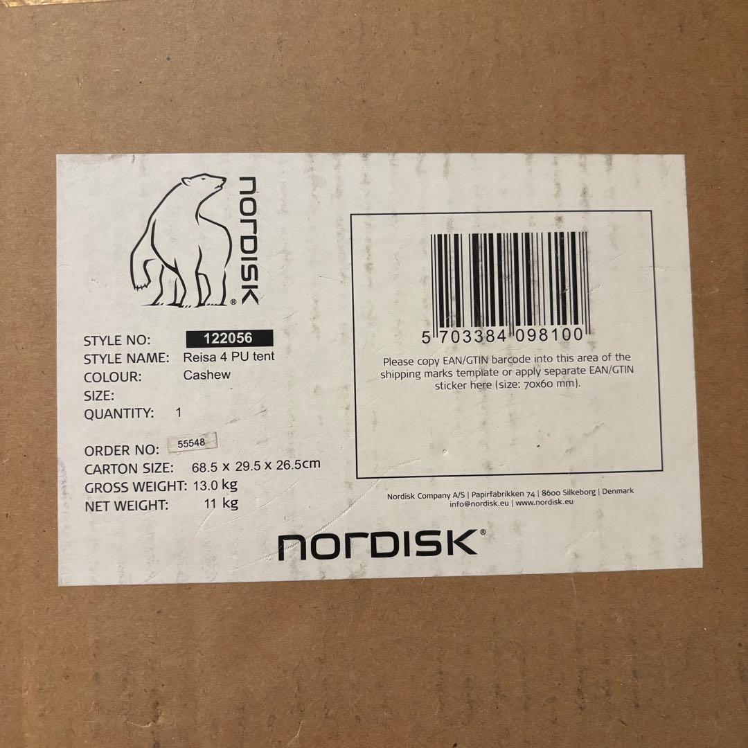 【新品】定価21万 nordisk REISA 4 PU TENT