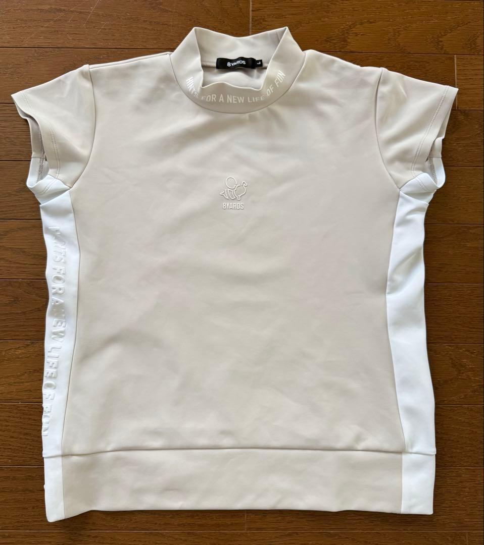 8YARDS 定番 モックネック ラテ L ハイネック 接触冷感