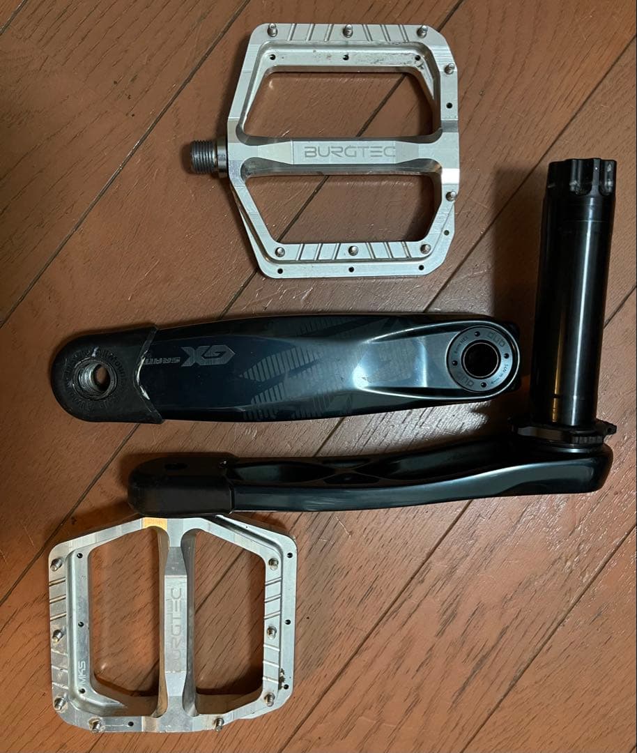 パーツ SRAM GX DUB Cranks + Burgtec Pedals