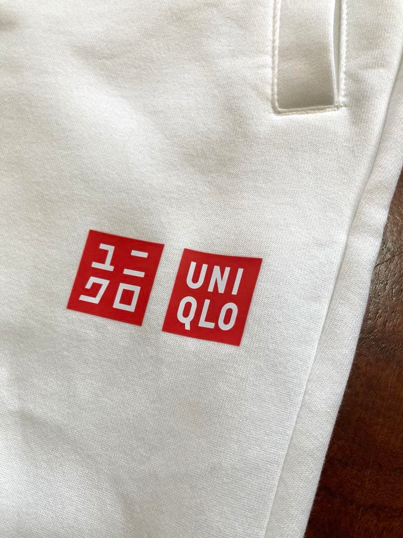 【新品未使用】UNIQLO ジョコビッチ2016全米　ドライスウェットパンツ　白