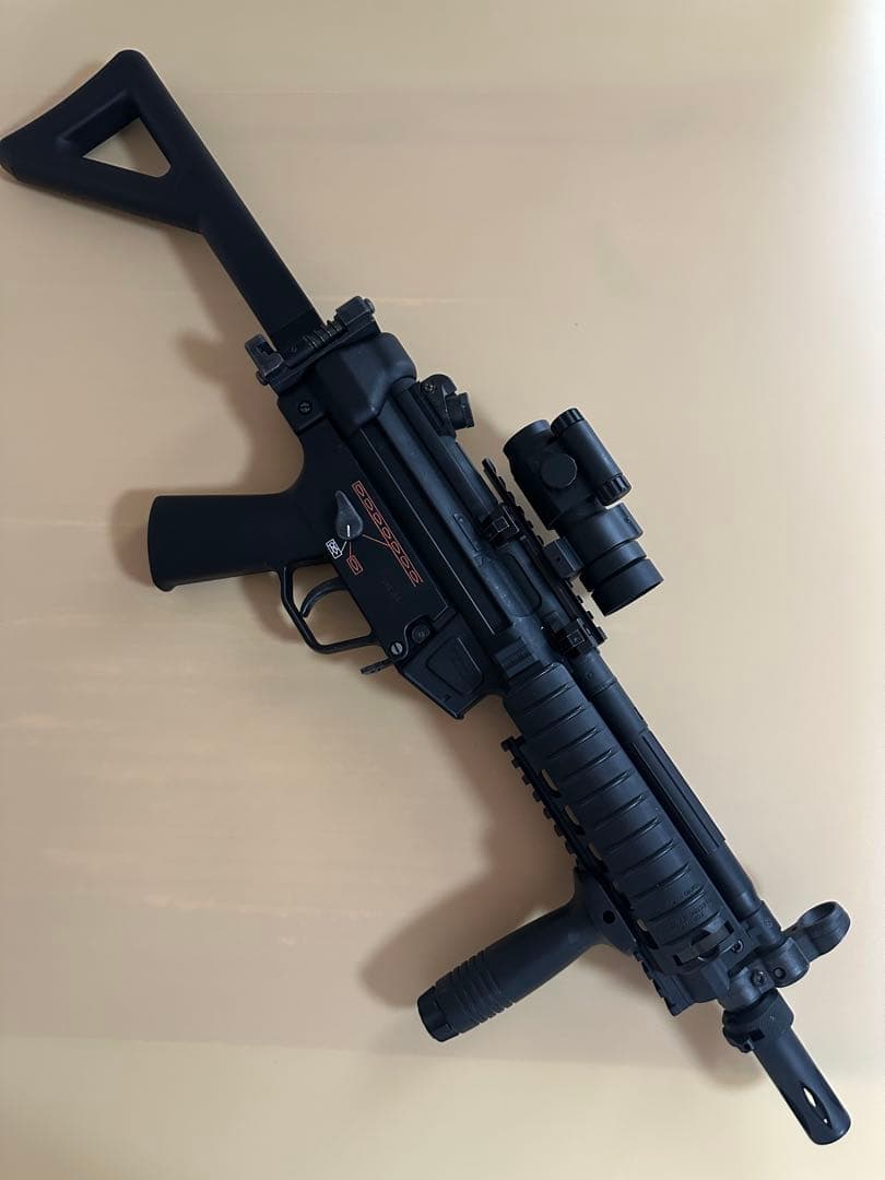 【タイムセール/美品】東京マルイHK MP5 RAS電動サブマシンガンとバッテリ