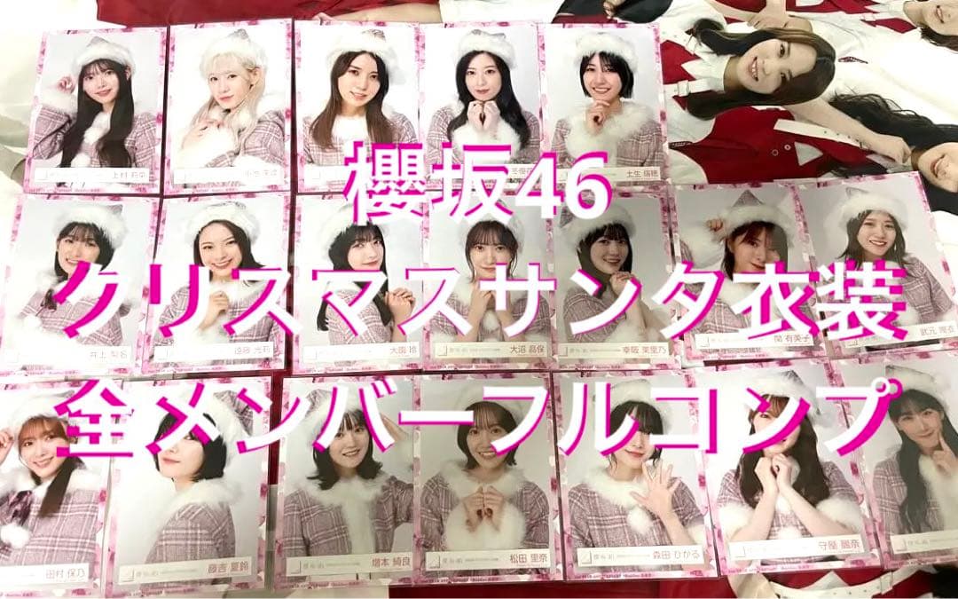 櫻坂46 生写真 クリスマスサンタ衣装 全メンバーフルコンプ