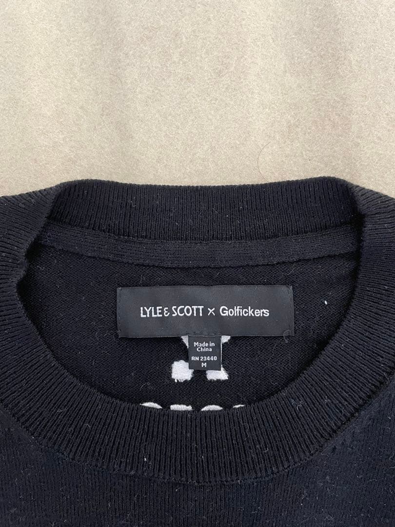 LYLE&SCOTT x GOLFICKERS コラボニット ブラック M