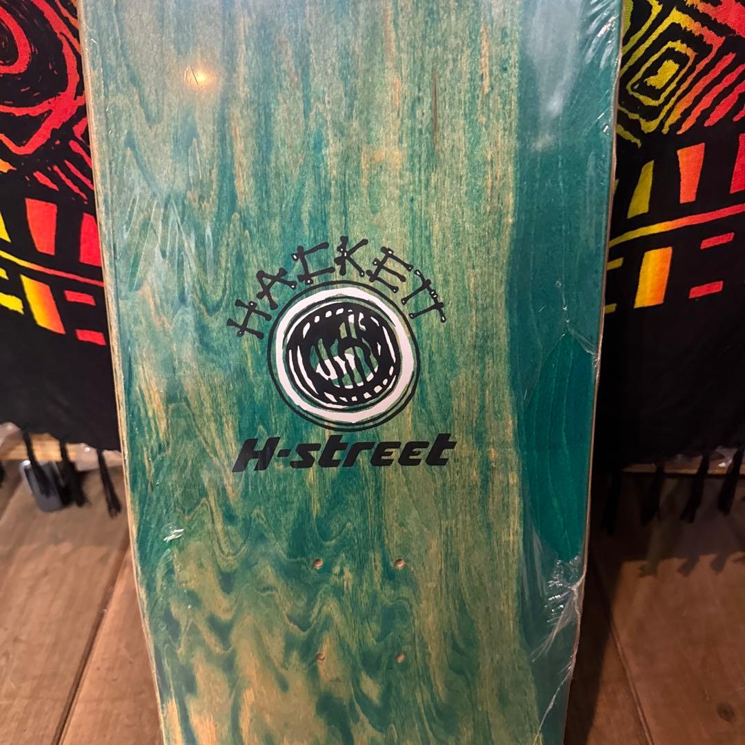 H-street HACKETT スケボーデッキ グリーン　8.75×33㌅
