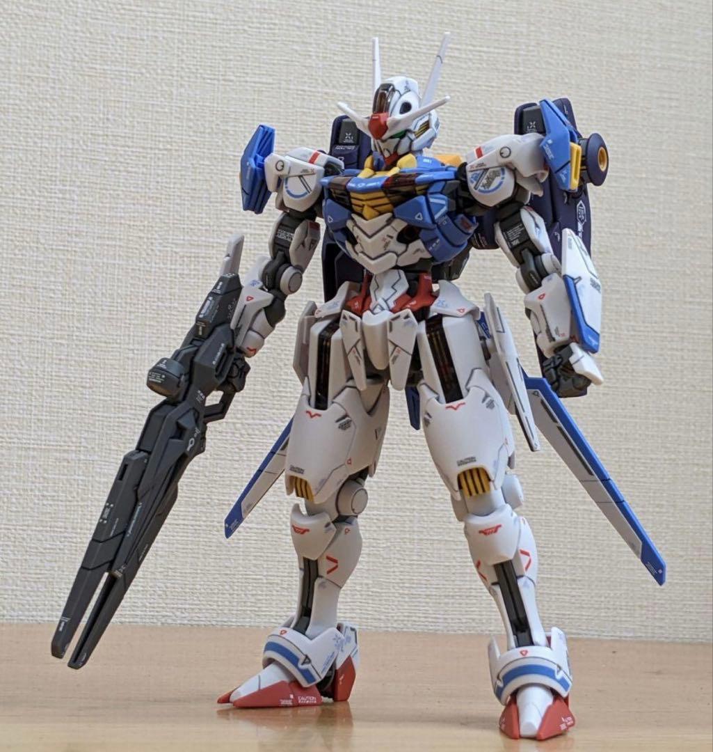 ガンプラ　完成品　1/144　HG　ガンダムエアリアル(フライトユニット装備付)