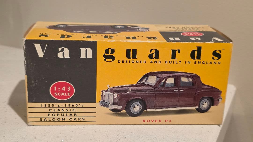 レア　Rover P4 ワインレッド 1:43 Vanguards