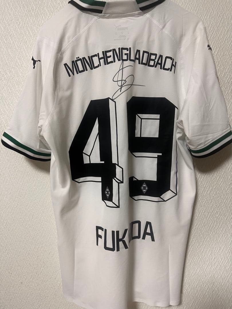 福田師王　実使用　サイン入り　ユニフォーム　match worn shirt
