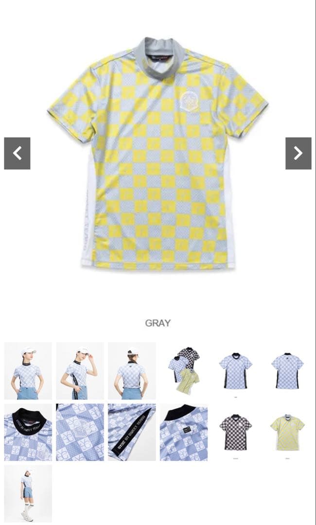 SY32 ゴルフ　レディース　半袖　L グレー