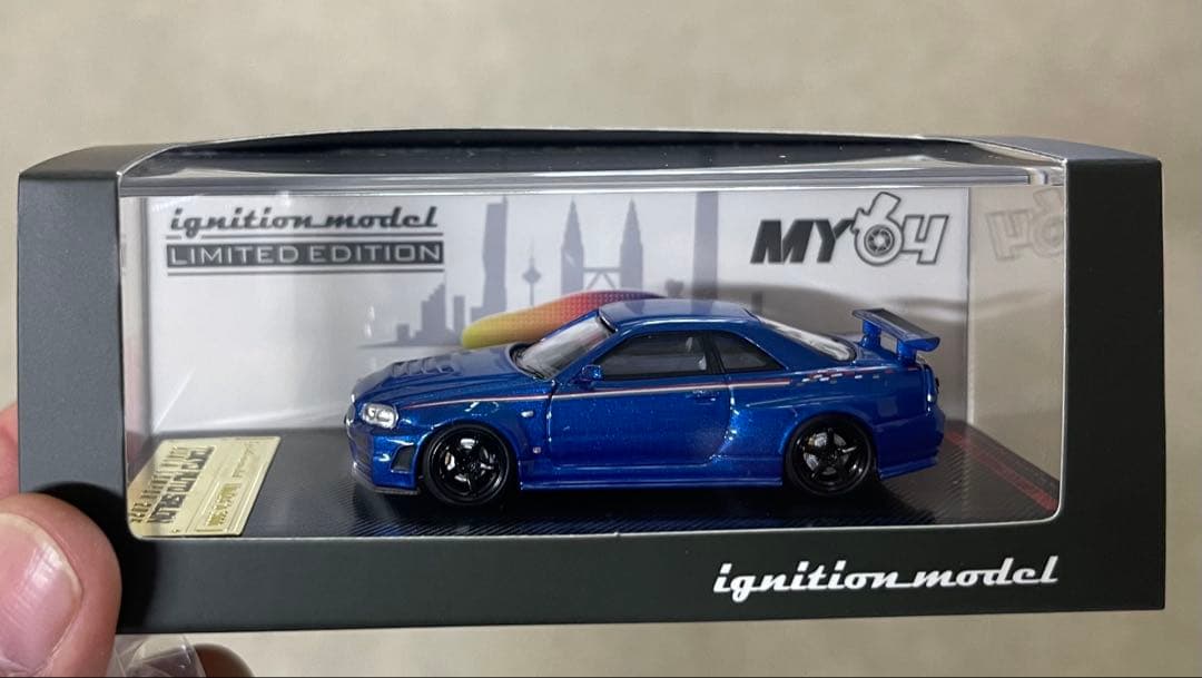 イグニッションモデル Skyline GT-R R34 1/64