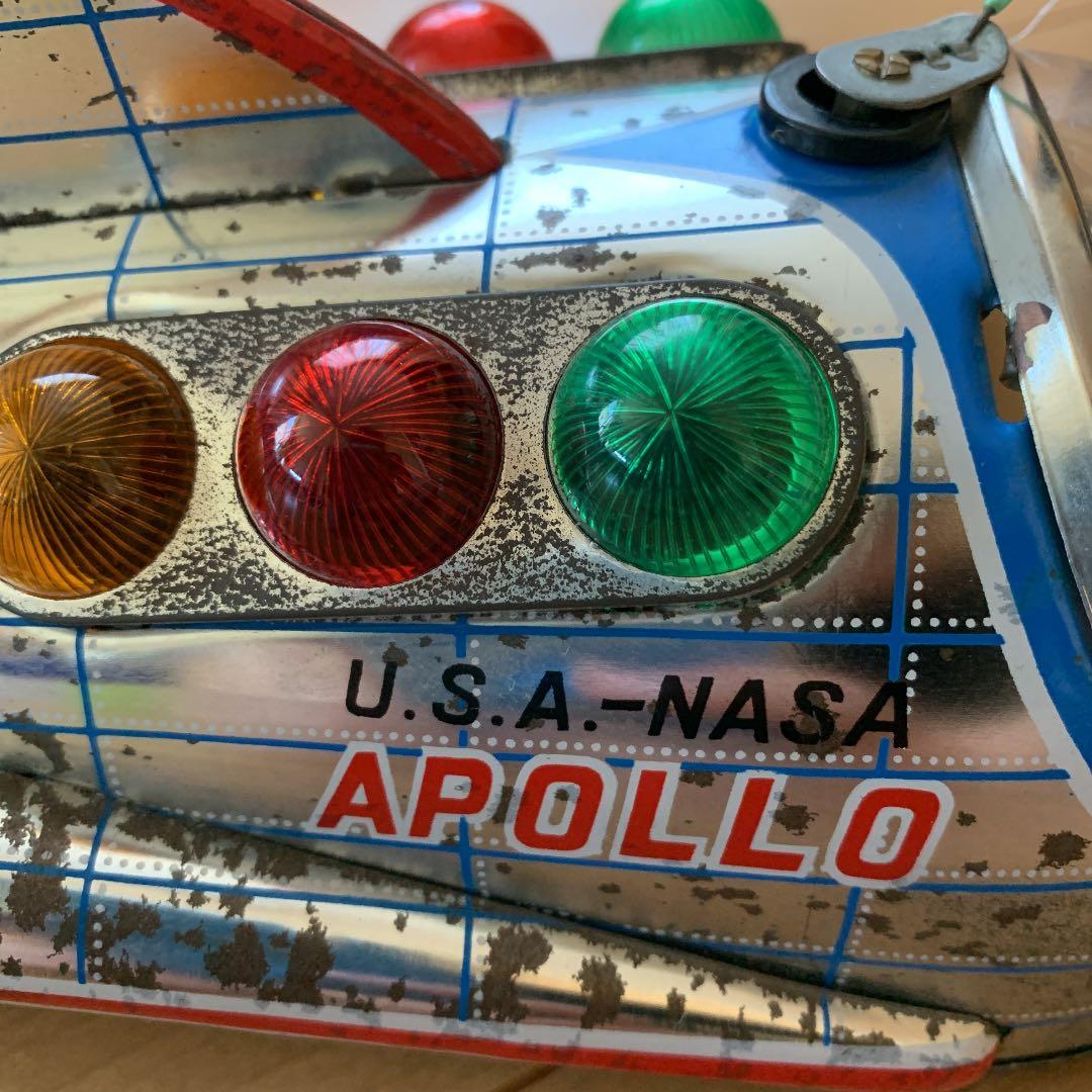【昭和30年代】昔のマスダヤ　ブリキ　U.S.A.-NASA APOLLO箱無し