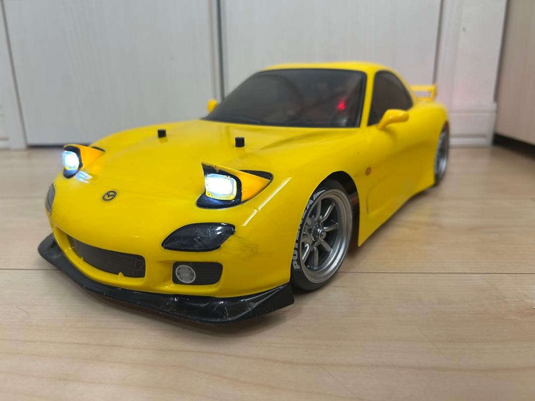 けん　RX7のボディなし　ドリフトラジコン　タミヤTT01D フルセット