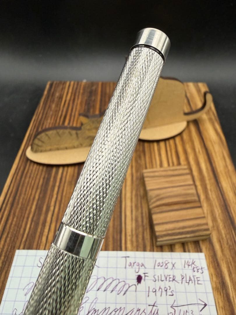 SHEAFFER 万年筆 タルガ 1008X バーレイ シルバープレート 14K