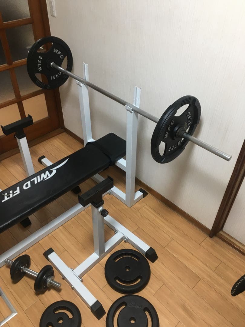 Wild Fit ワイルドフィット ベンチプレスセット77.5Kg 引き取り限定