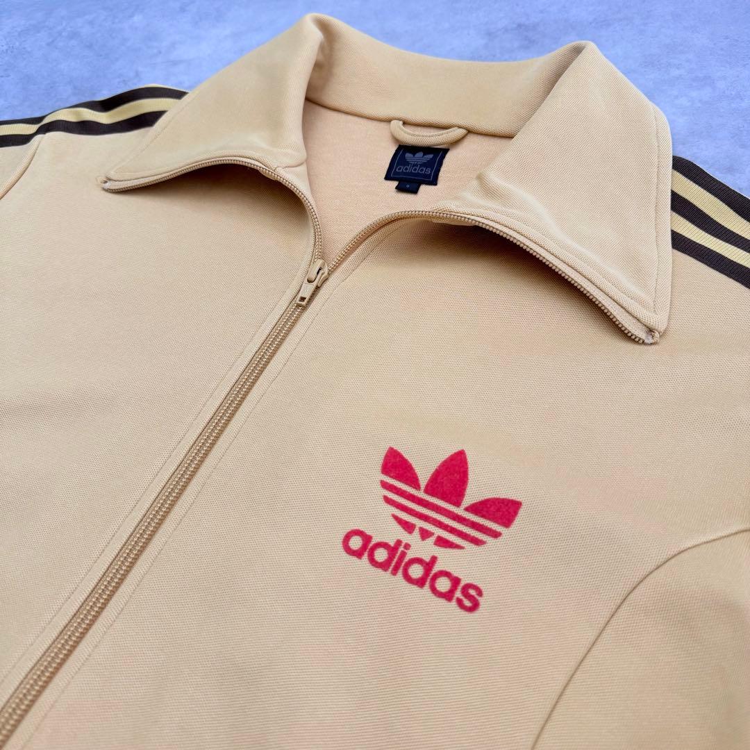 00s old adidas アディダストラックジャケット ベージュ×ブラウンL