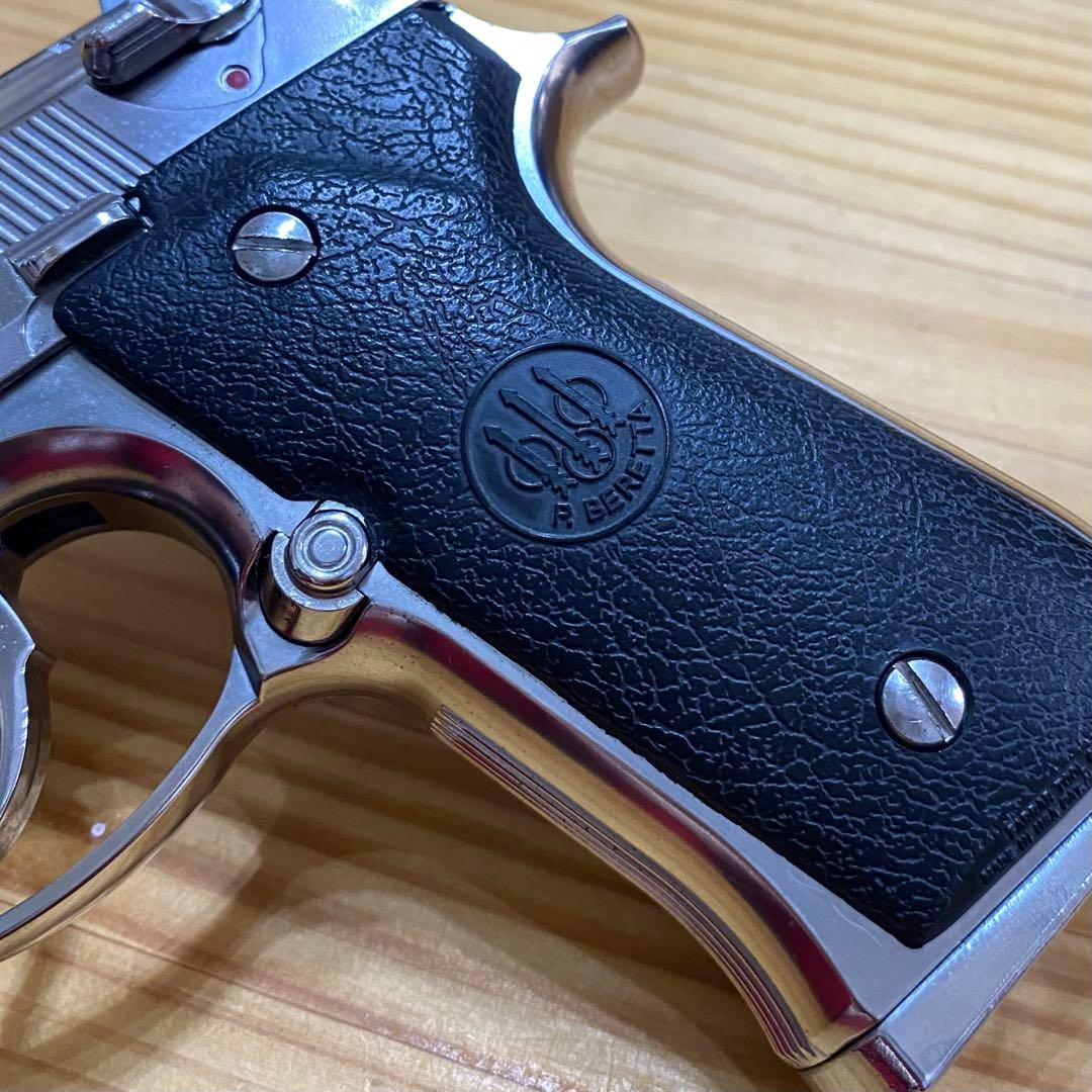 東京マルイ M92F クローム ステンレス ガスガン（社外グリップ）
