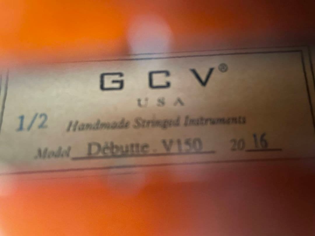 分数バイオリンセット GCV 1/2 Debutte V150 匿名配送