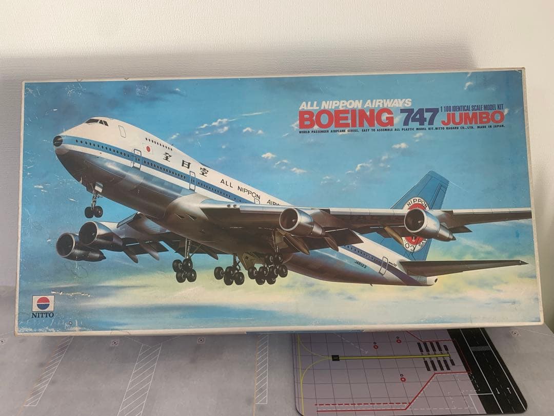 メル４２６１０に変更‼️全日空Ｂ７４７－１００プラモデルキット中古品