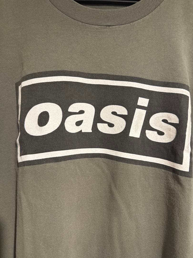 OASIS BOXロゴTシャツ XLサイズ　グリーン