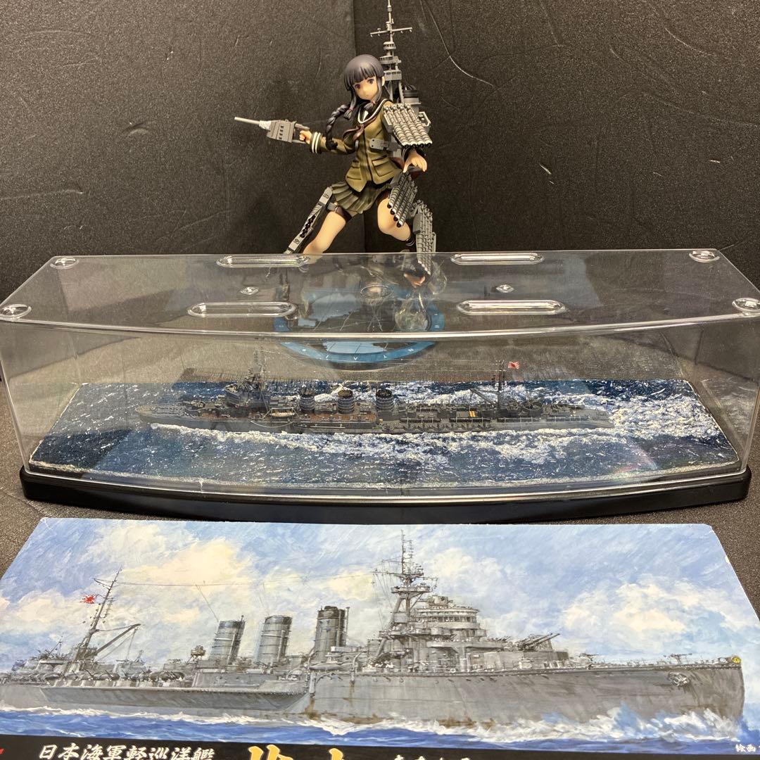 ● フジミ模型製 1/700軽巡洋艦 北上(きたかみ)ジオラマ完成品＋艦これ北上