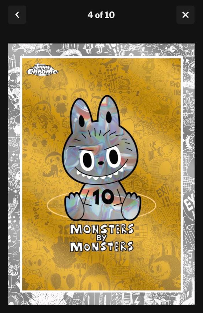 ［Topps Chrome］ Labubu THE MONSTERS 10TH