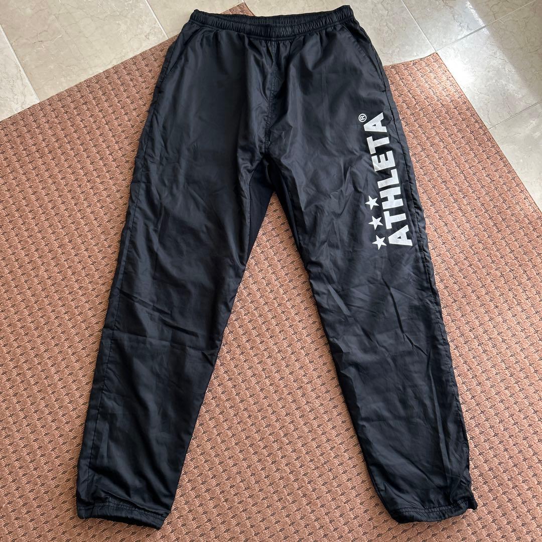 ★美品★ATHLETA 保温裏地付！防寒ジャージ ピステ 上下セット O LL