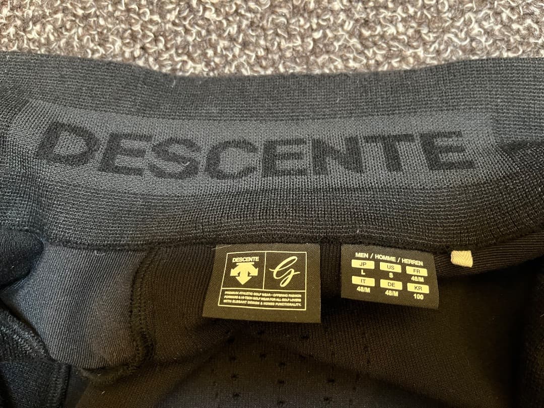 DESCENTE GOLF フルジップ　ニット　セーター
