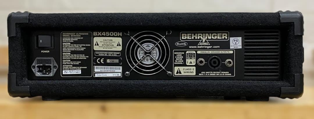 【最終値下げ：美品】Behringer BX4500H ベースアンプ 動作良好②