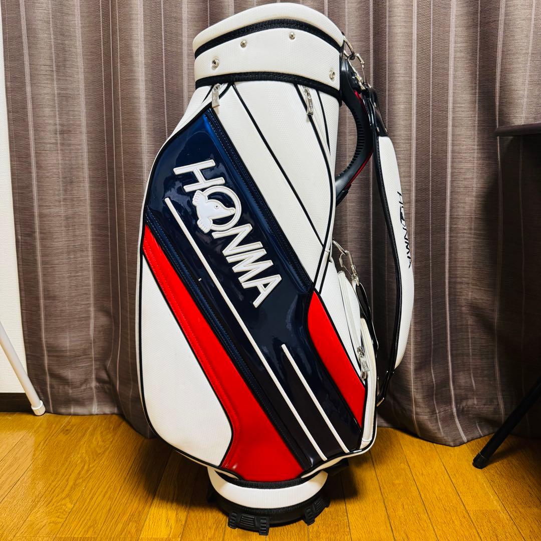 HONMA キャディバッグ ゴルフ バッグ ホワイト 白 White 本間