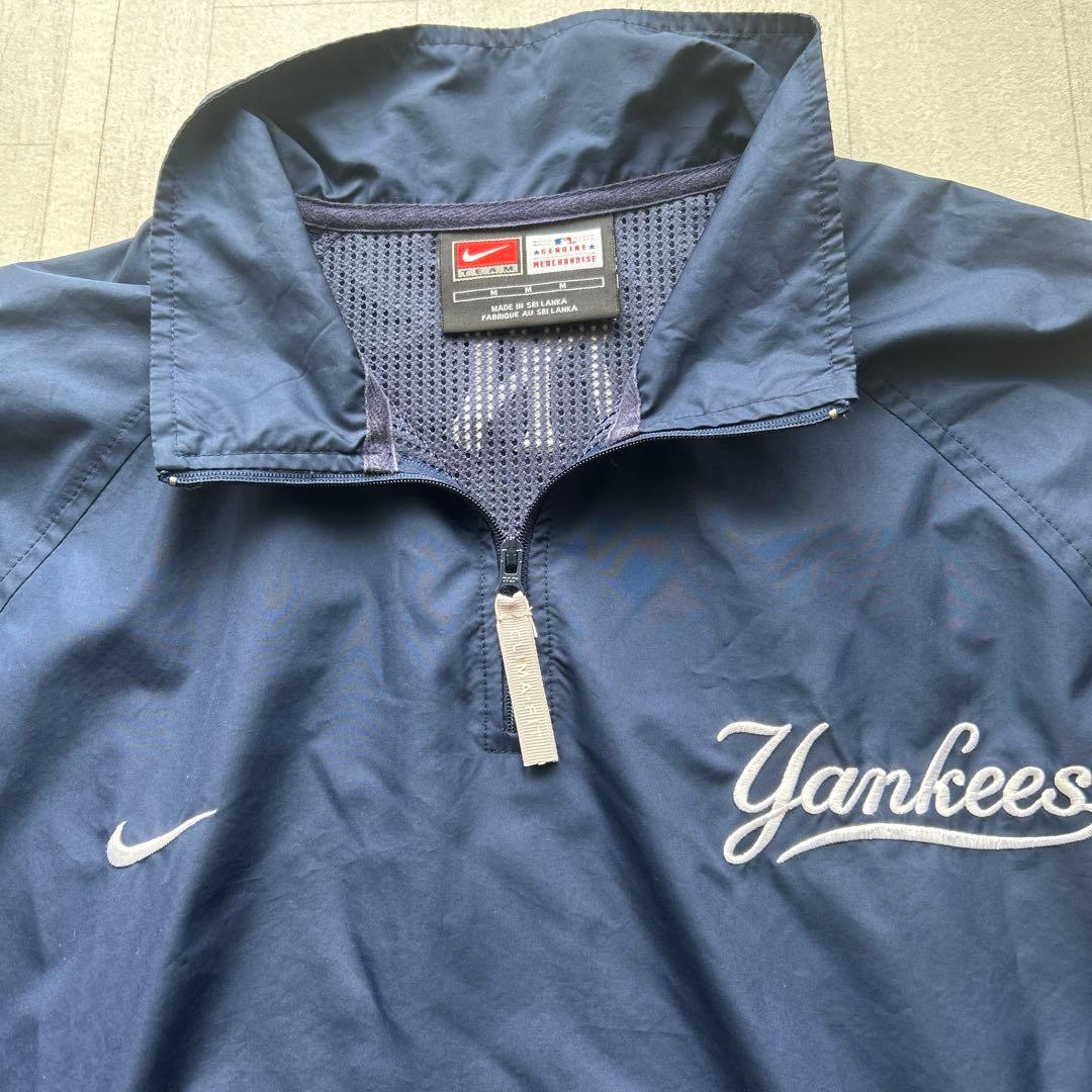 Nike Yankees ハーフジップジャケット プルオーバー　M ネイビー