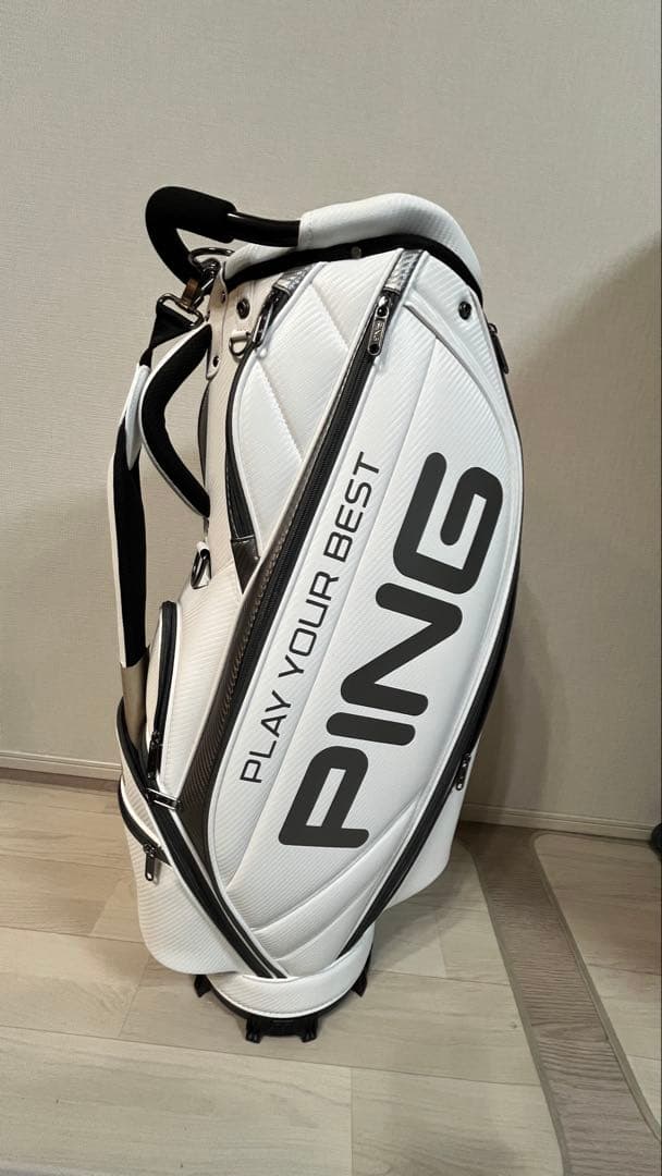 PING キャディバッグ ホワイト　CB-U 2502 SOFT PU