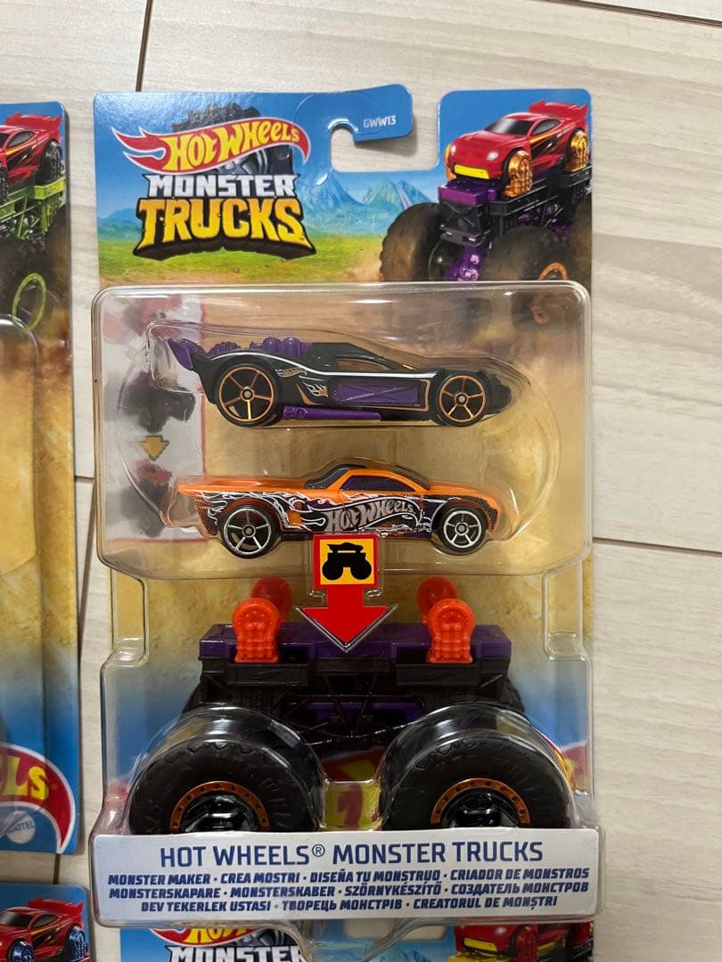 【新品】日本未発売・4台セットHotWheels モンスタートラック