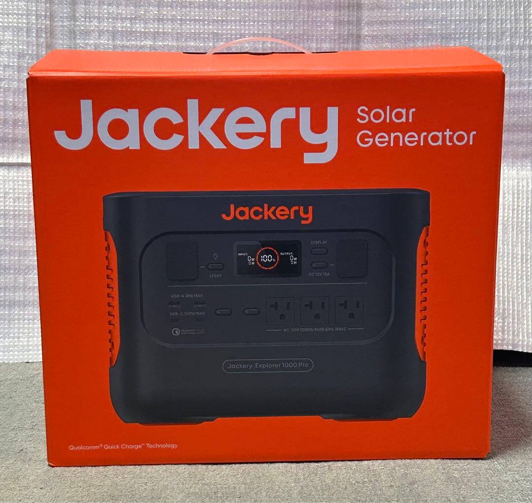 Jackery ポータブル電源　1000 Pro 型番　JE-1000B