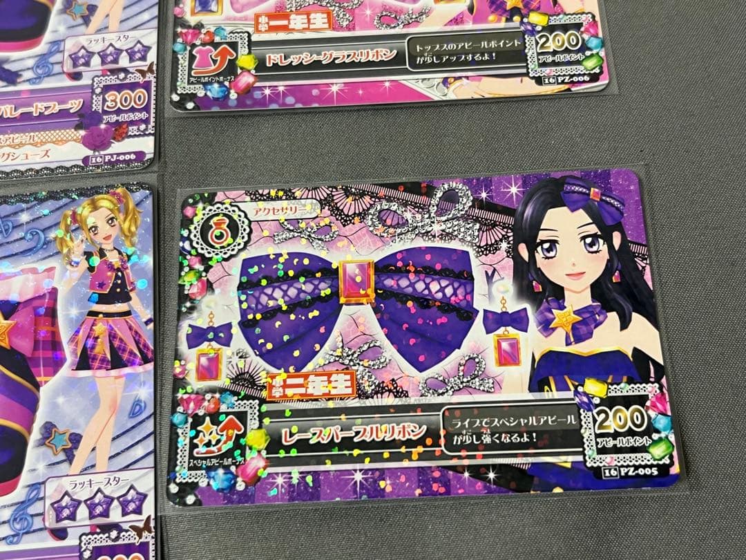 アイカツ ドレッシーグラスリボン レースパープルリボン ルージュパレード台湾版